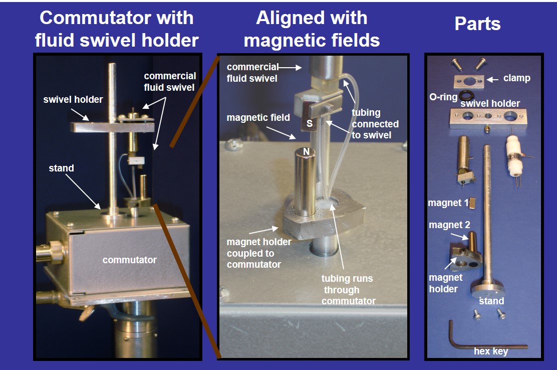 Fluid swivel coupler and holder